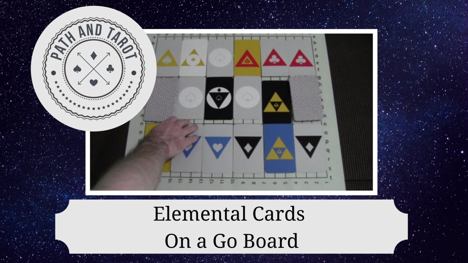 Elemental Cards On A Go Board | PathandTarot